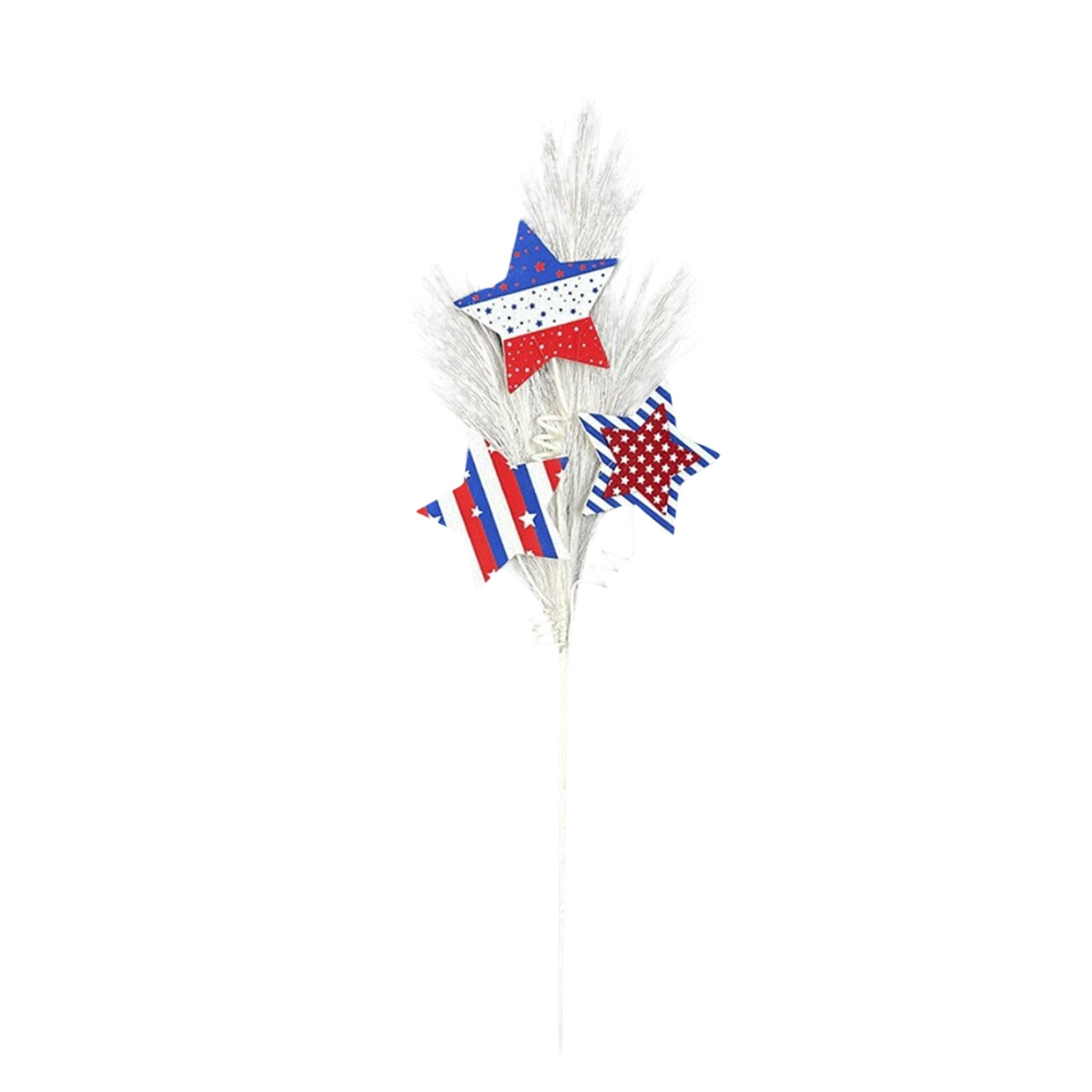 Yooshoverk Independence Day Floral Stems Patriotic Decor Artificial ...