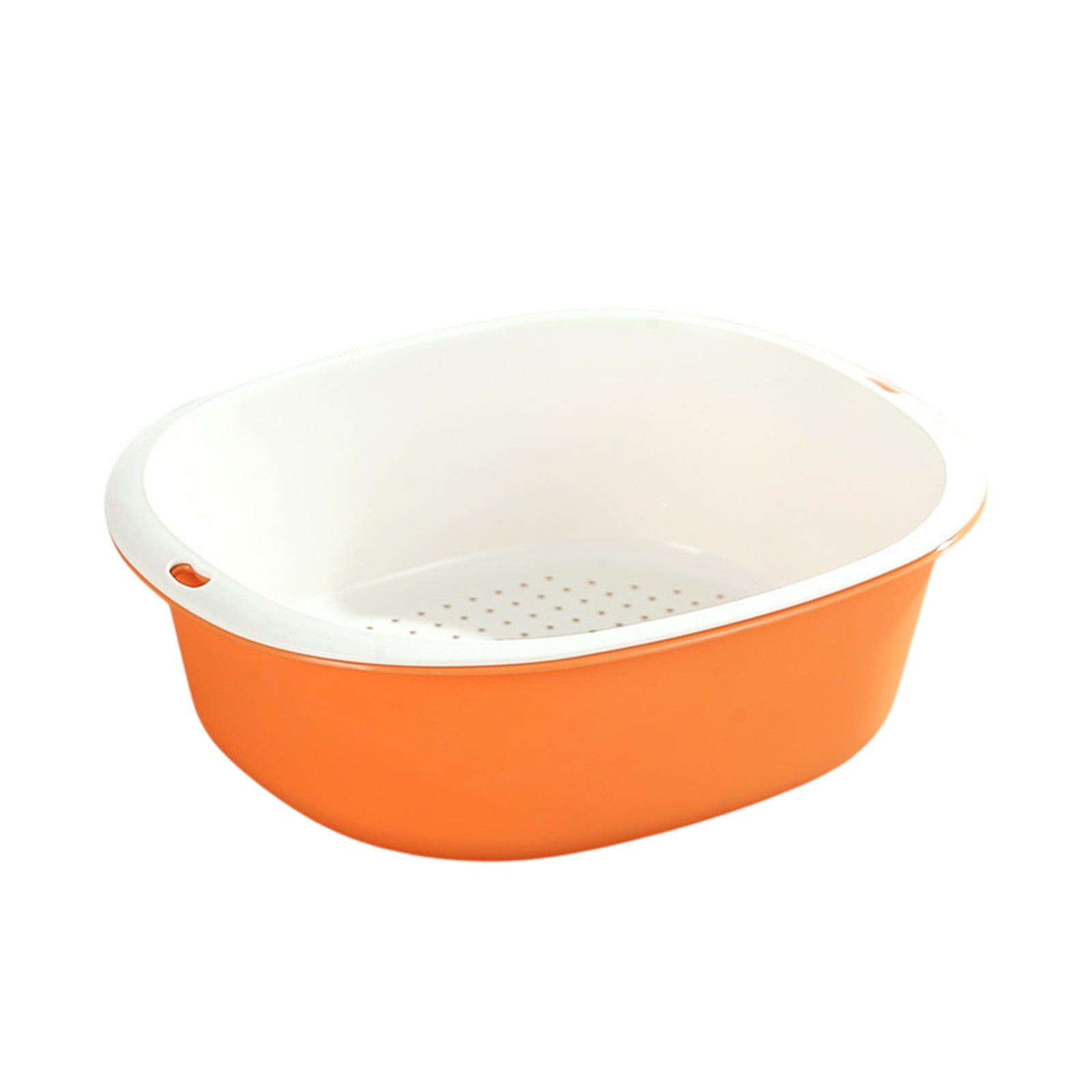 Yooshoverk Large Draining Basket Kitchen Colander Food Safe Plastic ...