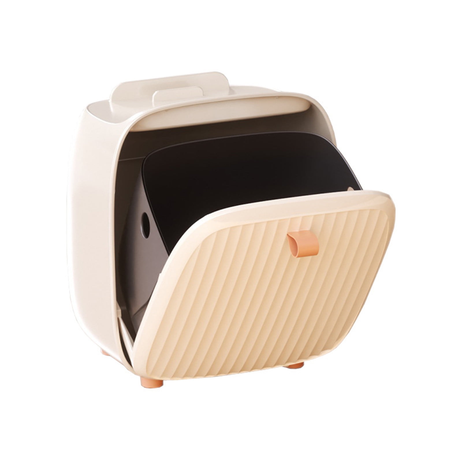 Yooshoverk Mini Desktop Trash Can 1.2L Stainless Steel Waste Bin w ...