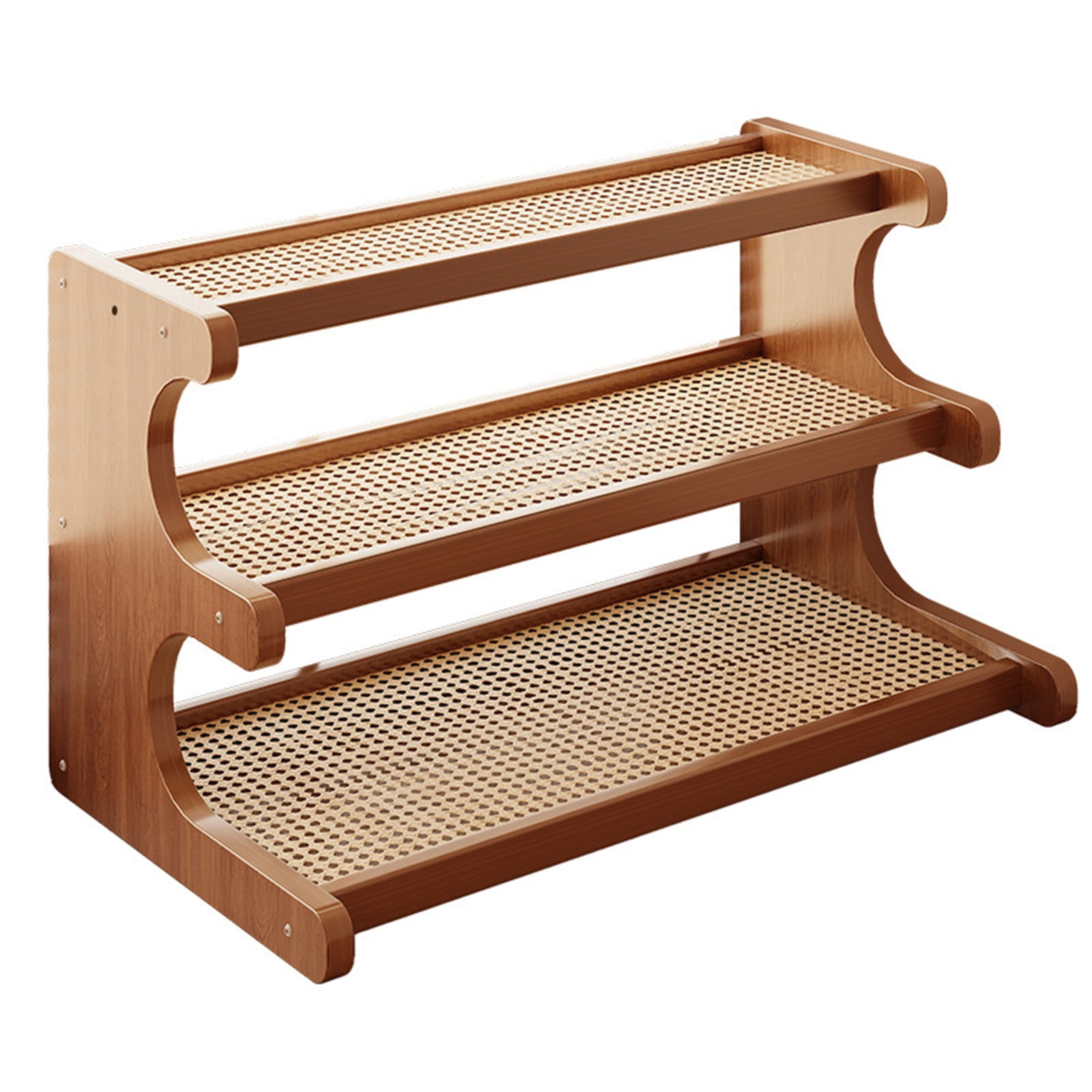 Yooshoverk Mug Holder Rack Tiered Wooden Coffee Cup Stand Countertop ...