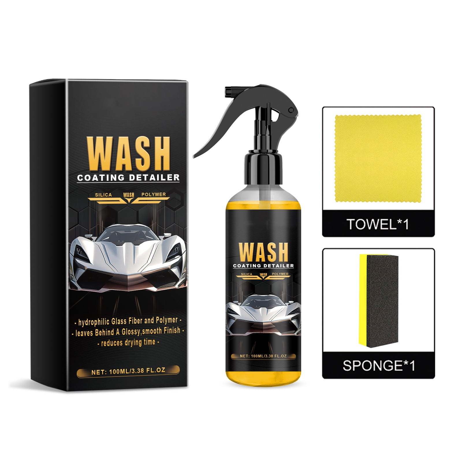 Yooshoverk Multi Surface Car Cleaner & Shine 3.4oz - All Purpose Spray ...