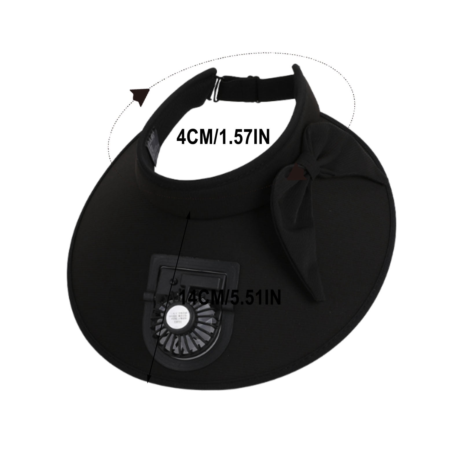 Yooshoverk Open Top Fan Hat Cooling Design Rechargeable Portable Sun ...