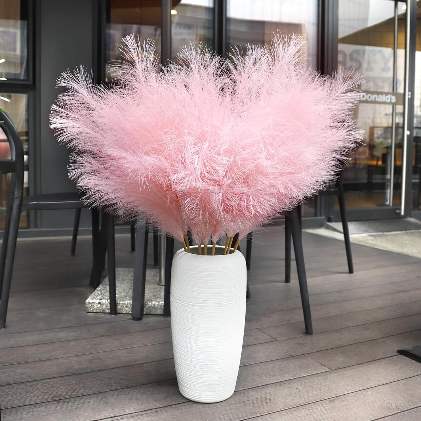 Yooshoverk Pampas Grass - Artificial Velvety for Wedding and Home Decor ...