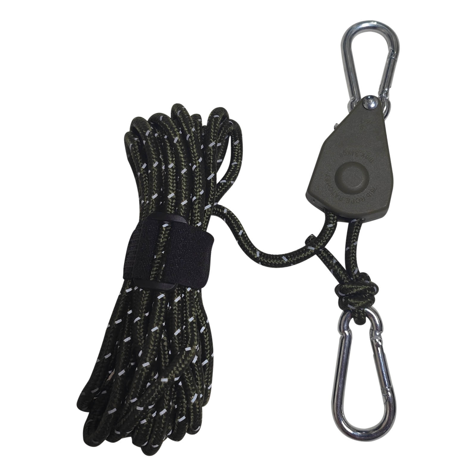 Yooshoverk Reflective Rope 13ft With Adjuster for Camping Tarp Tent Guy ...