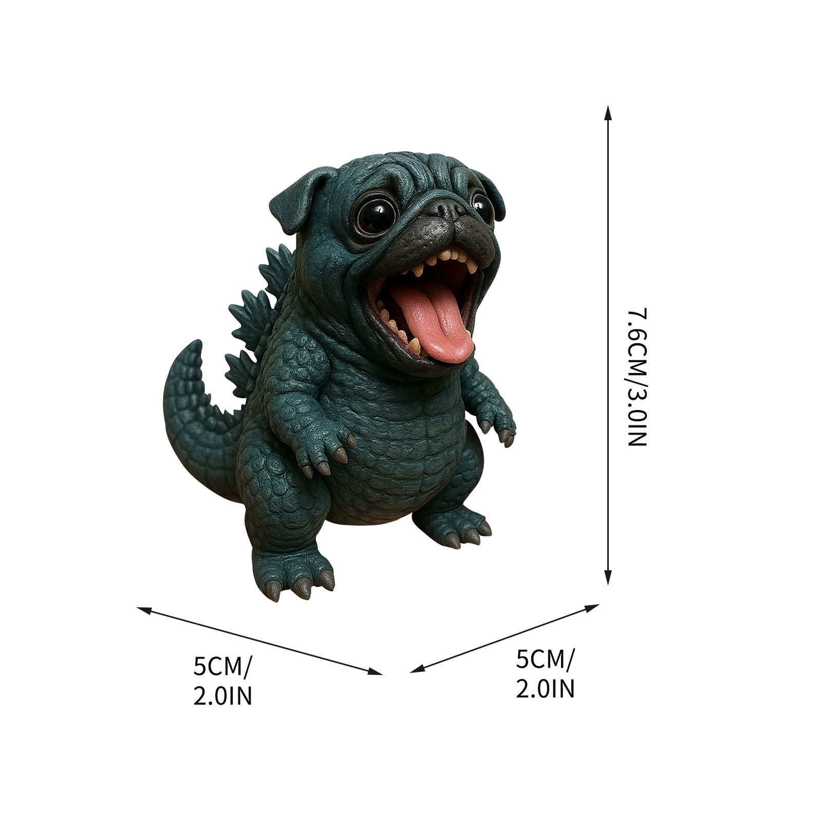 Yooshoverk Resin Monster Dog Figurine, Handcrafted Ornament for Home ...