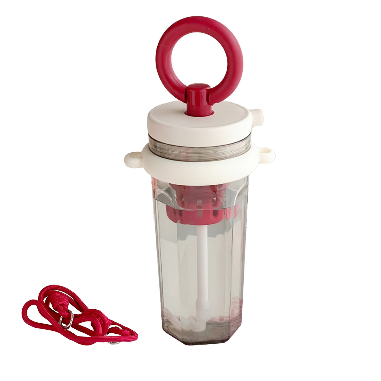 Yooshoverk Scald Proof Straw Water Cup Heat Proof Plastic 23.7oz Ice ...