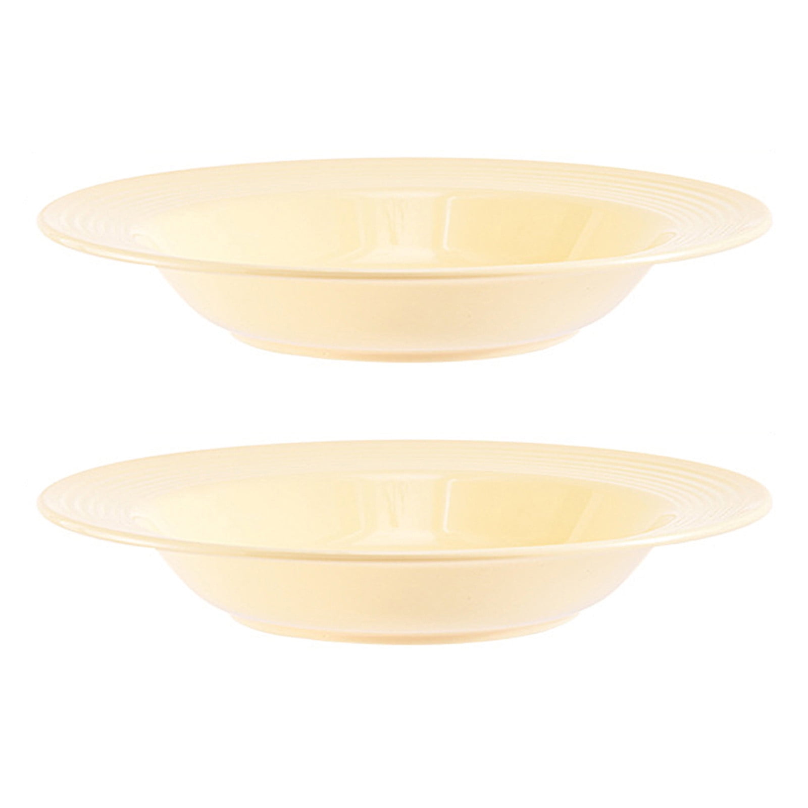 Yooshoverk Set of 2 Cream Hat-Shaped Dinner Plates - 10.6 inch ...