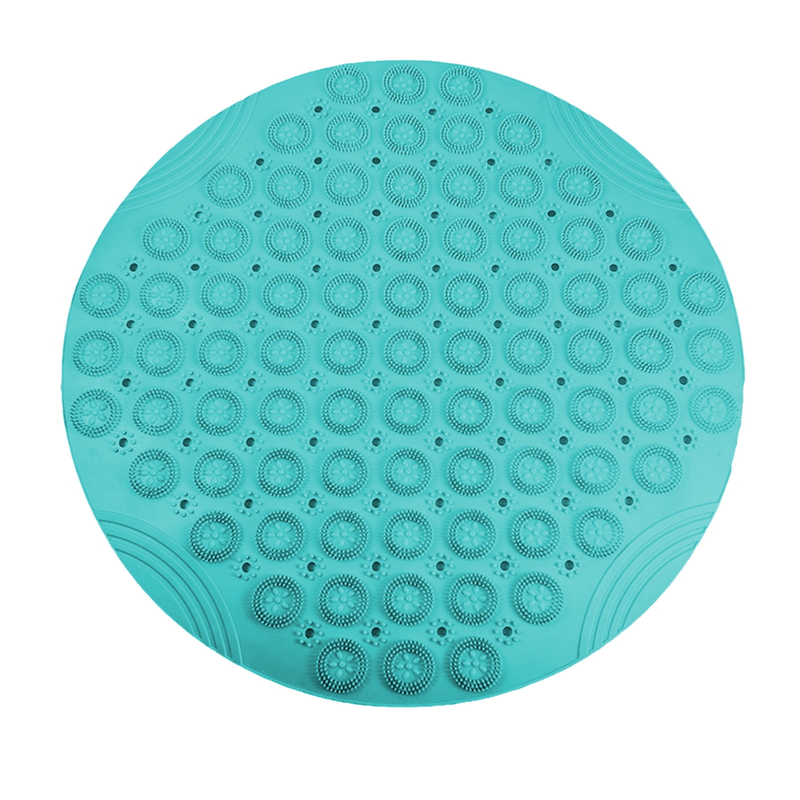 Yooshoverk Slip-Resistant Round Bathroom Mat, Waterproof Shower Mat, 21 ...