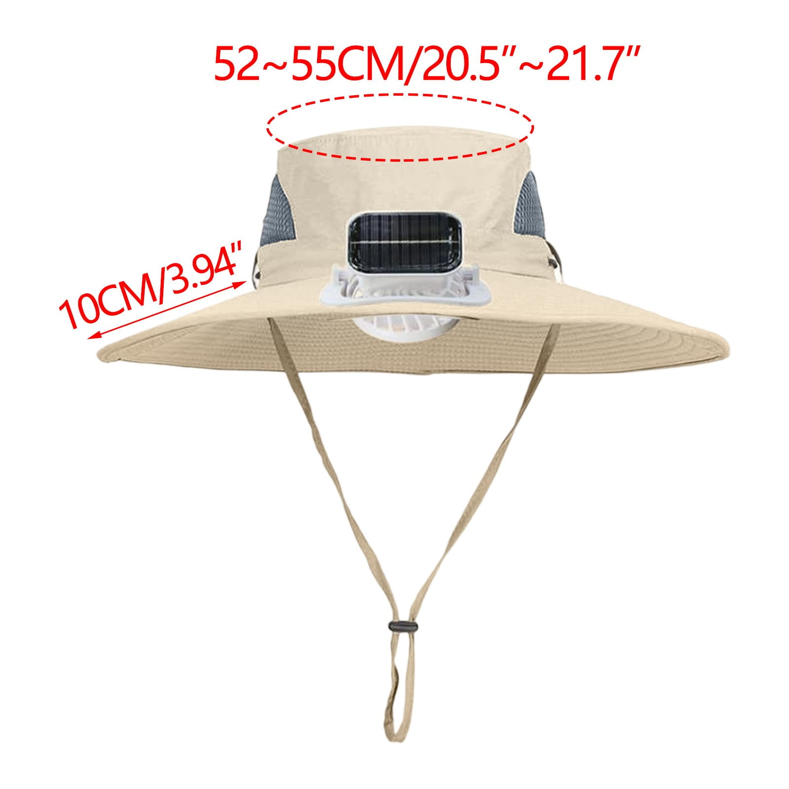 Yooshoverk Solar Fan Cap, Rechargeable Cooling Visor, High-Wind for ...