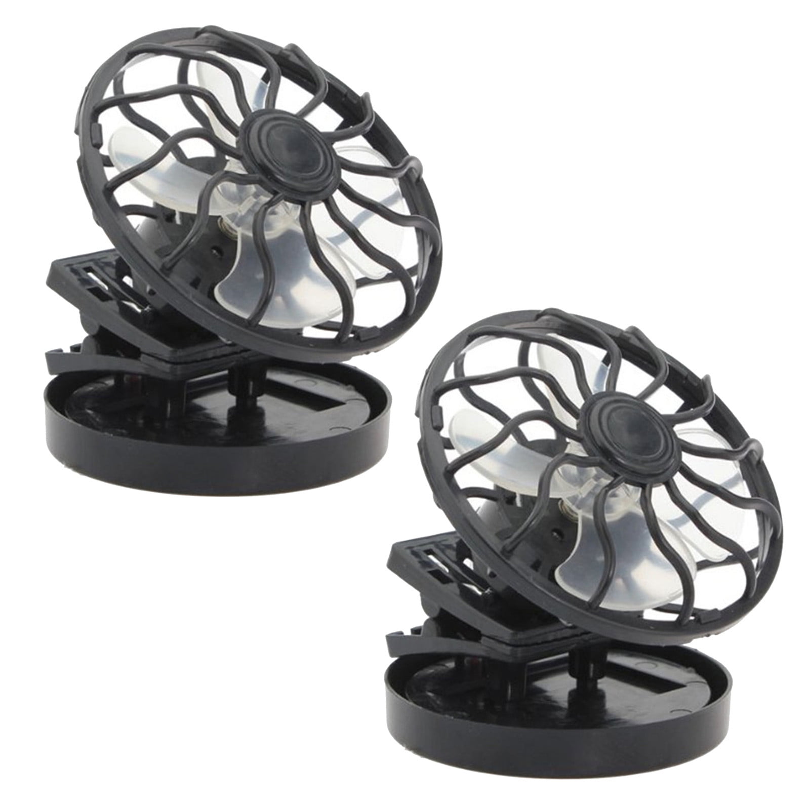 Yooshoverk Solar Hat Clip Fan 2-Pack & Personal Cooler - Adjustable for ...