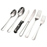 Yooshoverk Stainless Steel Cutlery Set Dinnerware Durable 6-Piece for ...