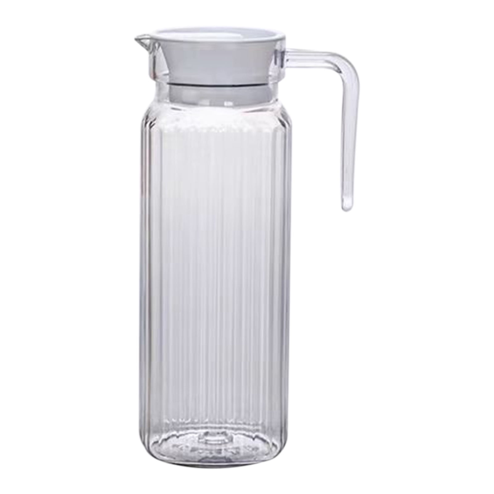Yooshoverk Transparent Striped Plastic Water Pitcher – Heat-Resistant ...