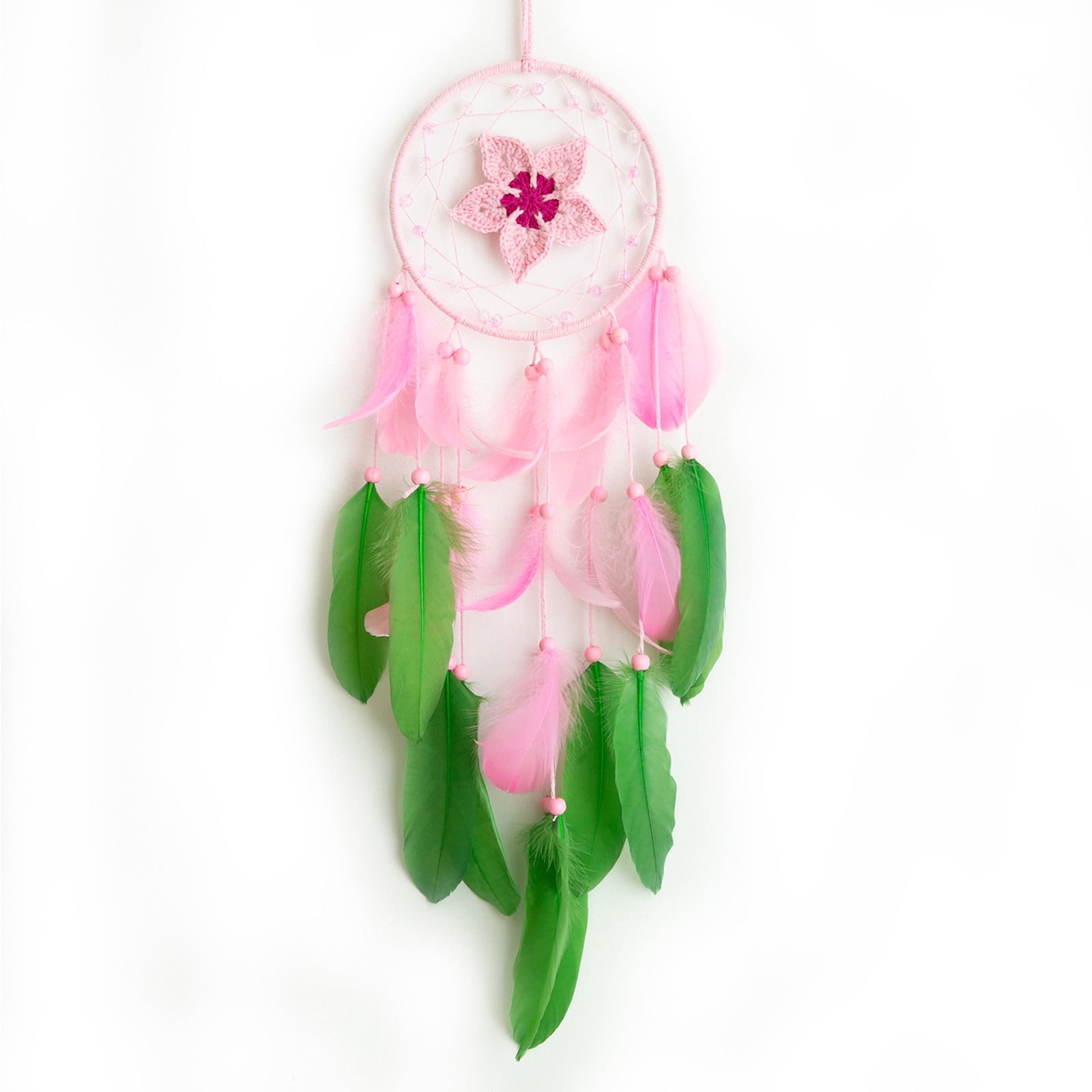Yooshoverk Sunflower Dreamcatcher 18" With Feathers Beads Glow In The ...