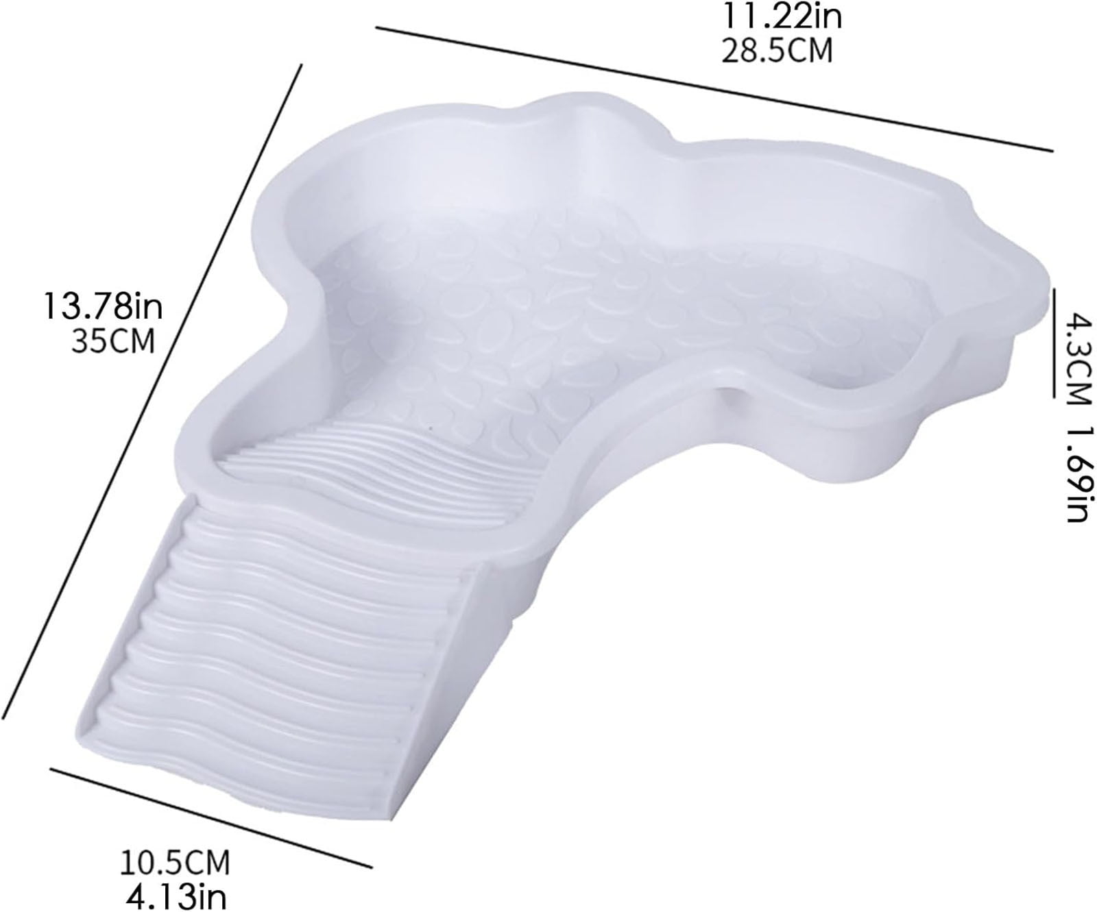 Yooshoverk Turtle Water Bowl for Reptiles, Removable & Assembled Turtle ...