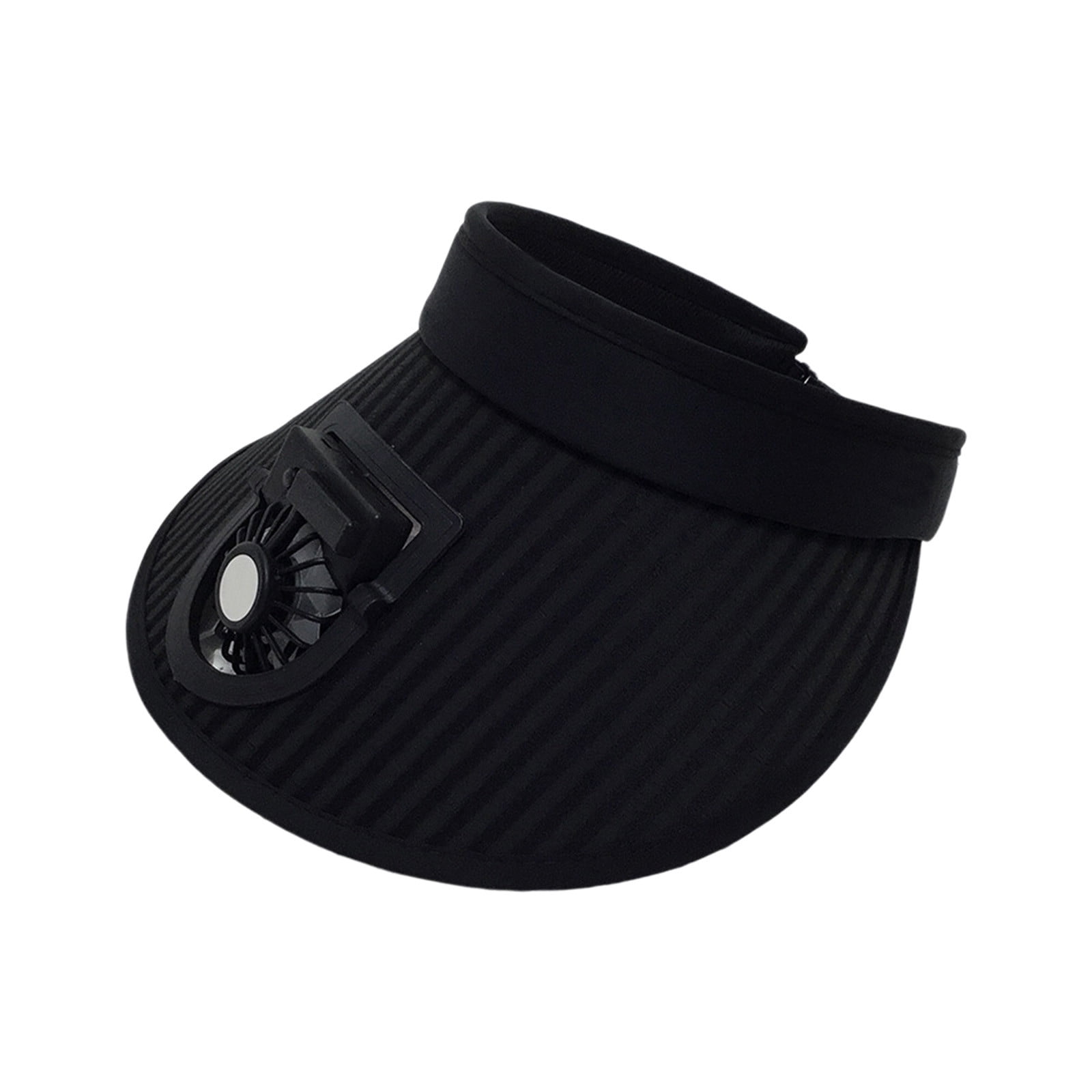 Yooshoverk USB Rechargeable Fan Sun Hat Open Top Design UPF 50+ Wide ...