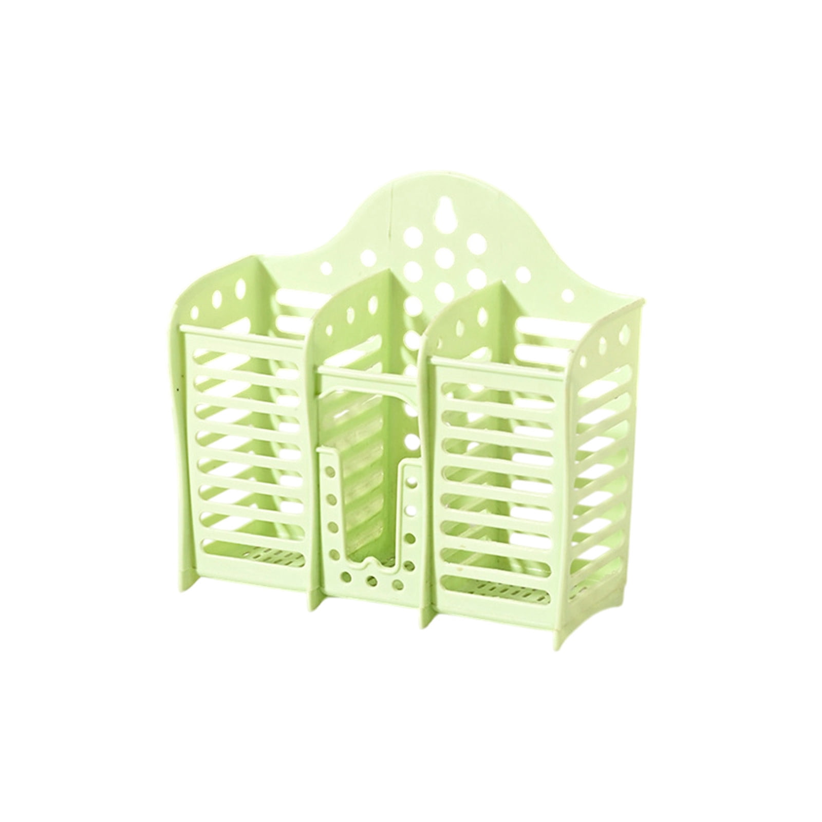 Yooshoverk Utensil Drying Rack Wall Mount Plastic Organizer Cups Plates ...