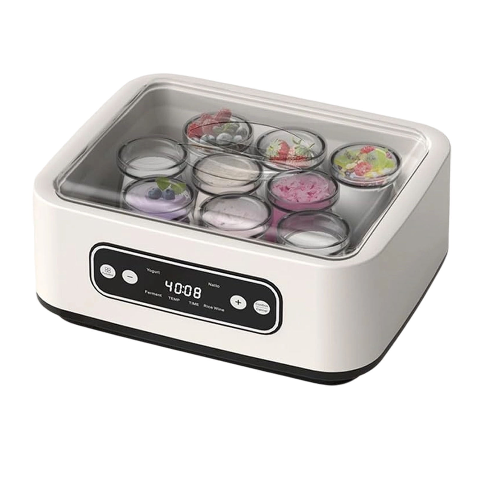 Yooshoverk Yogurt Maker Machine with 9 Jars & Probiotic Starter 54oz ...