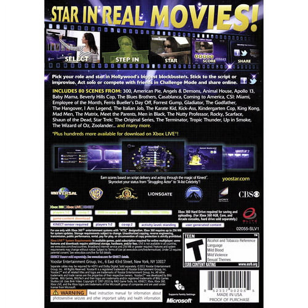 Pre-Owned Yoostar 2:In The Movies (Xbox 360 (Kinect)) (Good) - Walmart.com