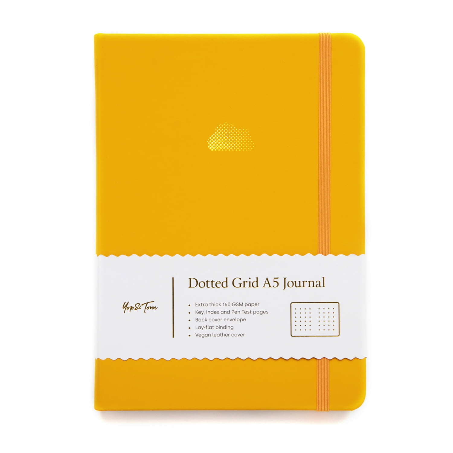 Yop & Tom - A5 Hardcover Notebook, Bullet Dot Grid Journal, Extra Thick ...