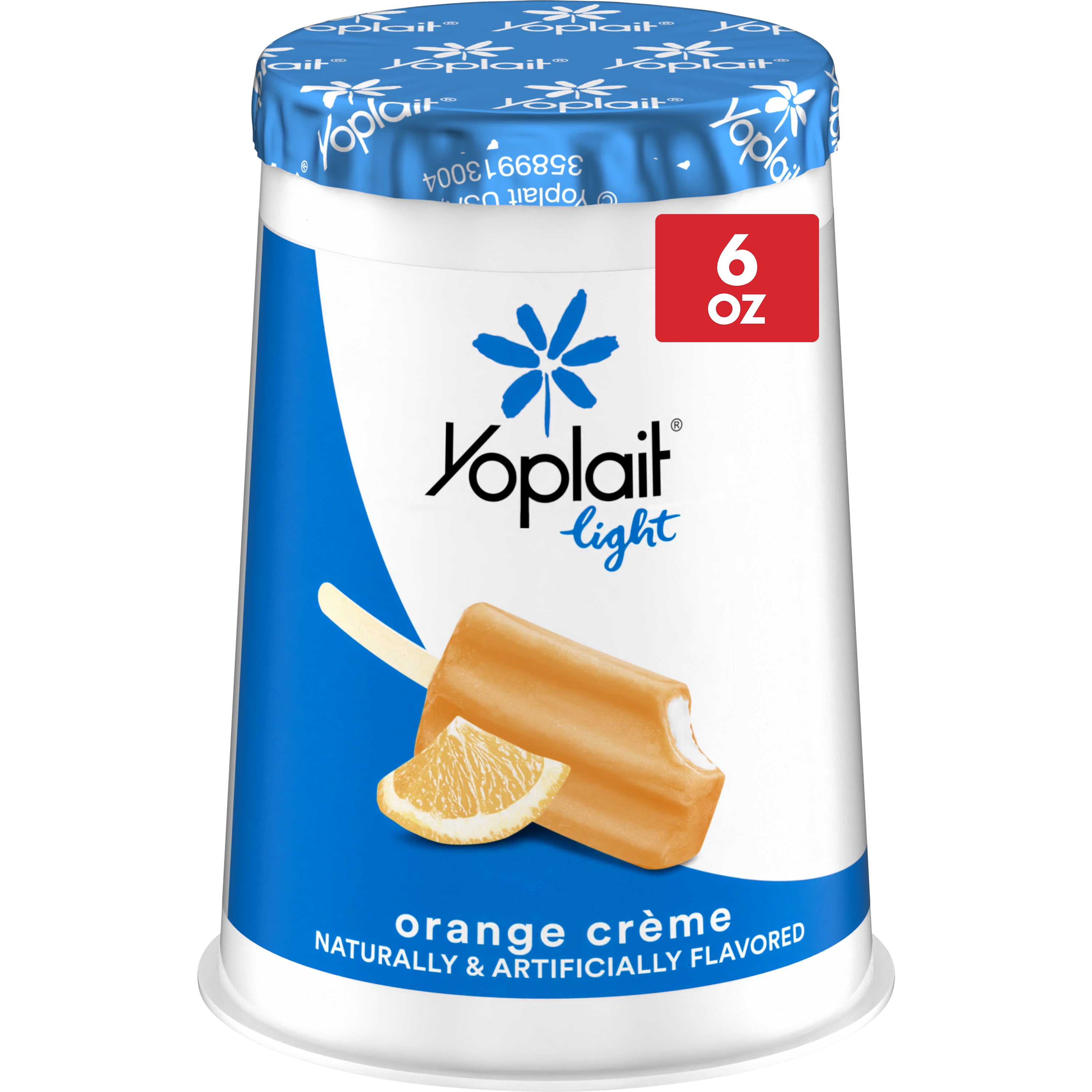 Yoplait Light Orange Creme Fat Free Yogurt Cup, 6 oz - Walmart.com
