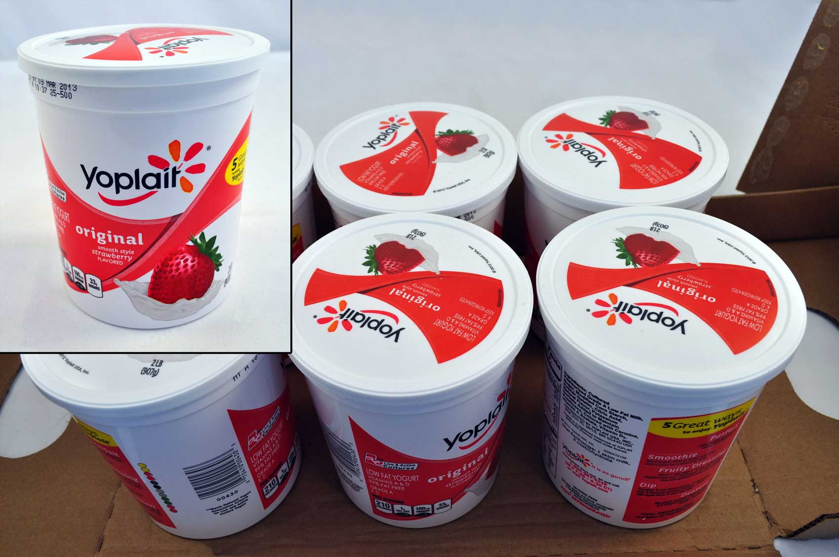 Yoplait Low Fat Creamy Strawberry Yogurt, 32 Ounce -- 6 per case ...