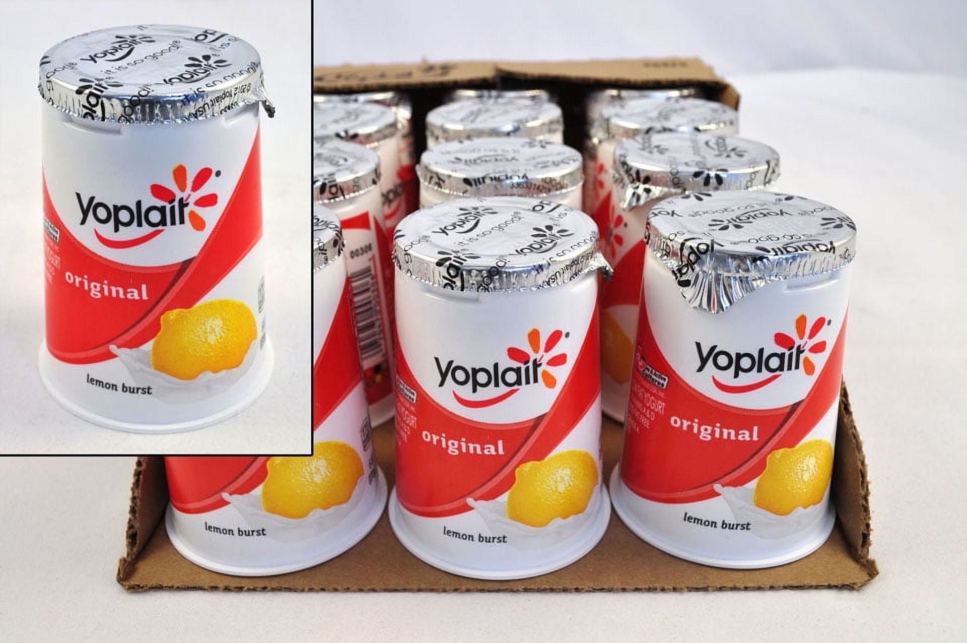 Yoplait Original Lemon Burst Yogurt, 6 Ounce -- 12 per case. - Walmart.com