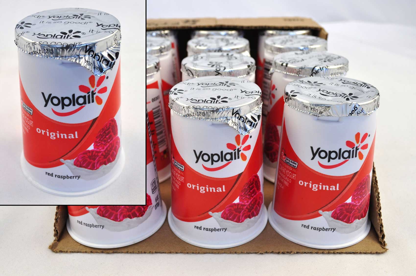 Yoplait Original Red Raspberry Yogurt, 6 Ounce -- 12 per case ...
