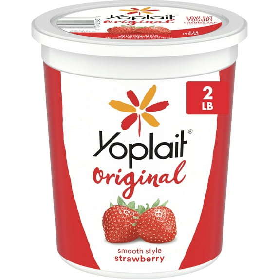 Yoplait Original Smooth Style Strawberry Flavored Low Fat Yogurt Tub ...