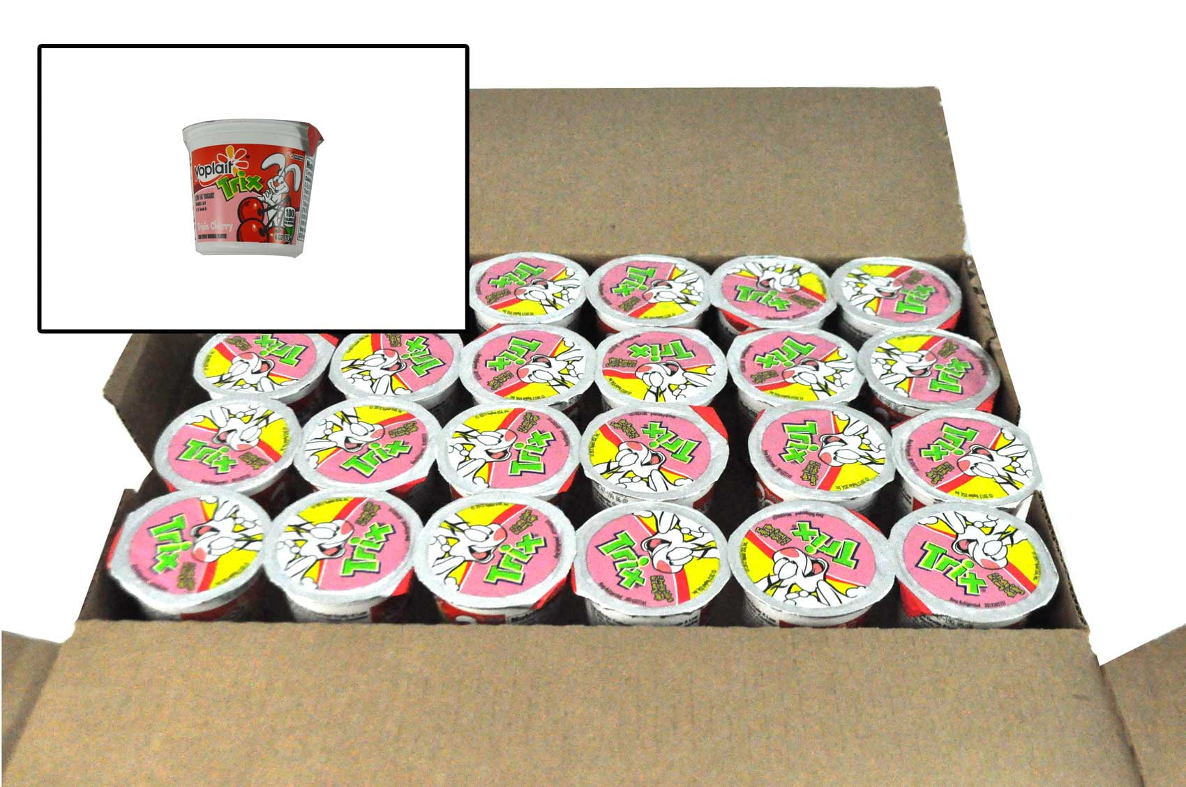 Yoplait Trix Triple Cherry Yogurt, 4 Ounce -- 48 per case. - Walmart.com