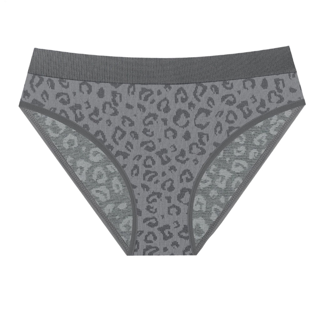 Yopmin Cheetah Print Underwear Mid Waist Soft Full Coverage Briefs ...