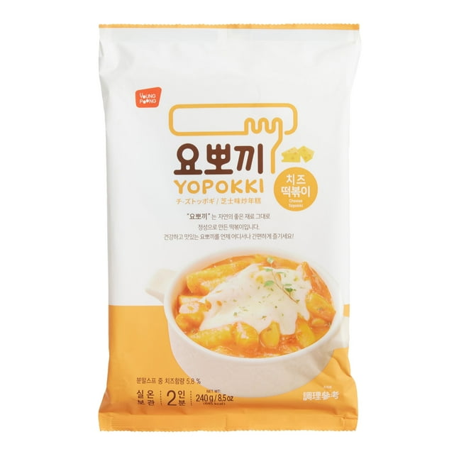 Yopokki Korean Cheese Topokki Instant Rice Cakes - Asian Tteokbokki ...