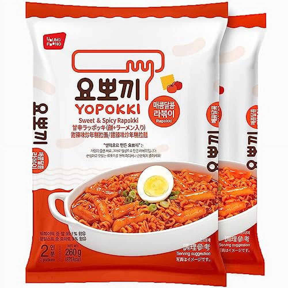 Yopokki Instant Rabokki Pack (Sweet Mild Spicy, Pack of 2) Korean ...