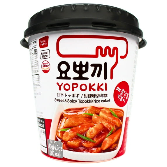 Yopokki Instant Tteokbokki Cup BCF26 (Sweet Mild Spicy, Cup of 2 ...