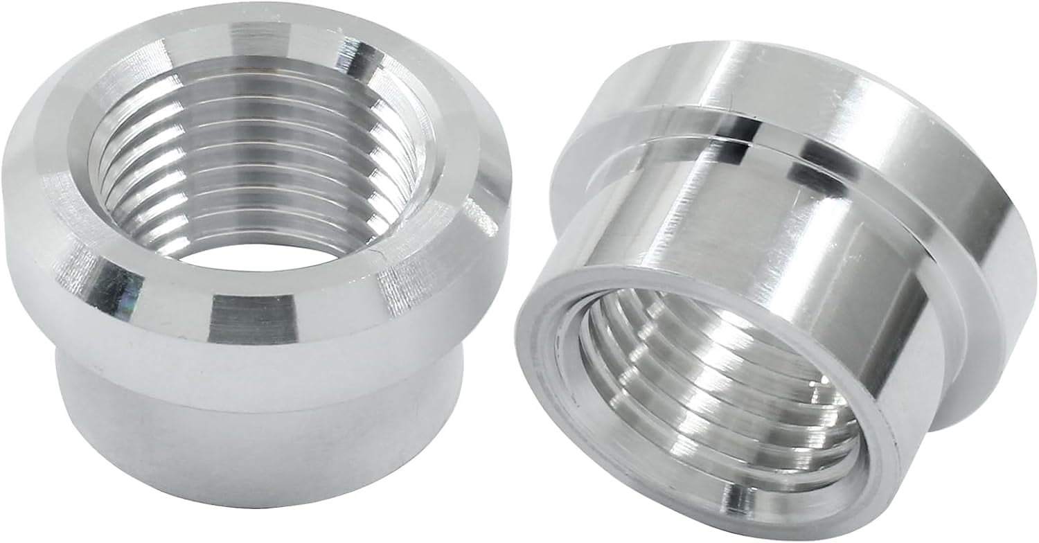 Yoqb 1/2 in NPT Female Weld on Bung, 2PCS Aluminum Weldable Fuel ...