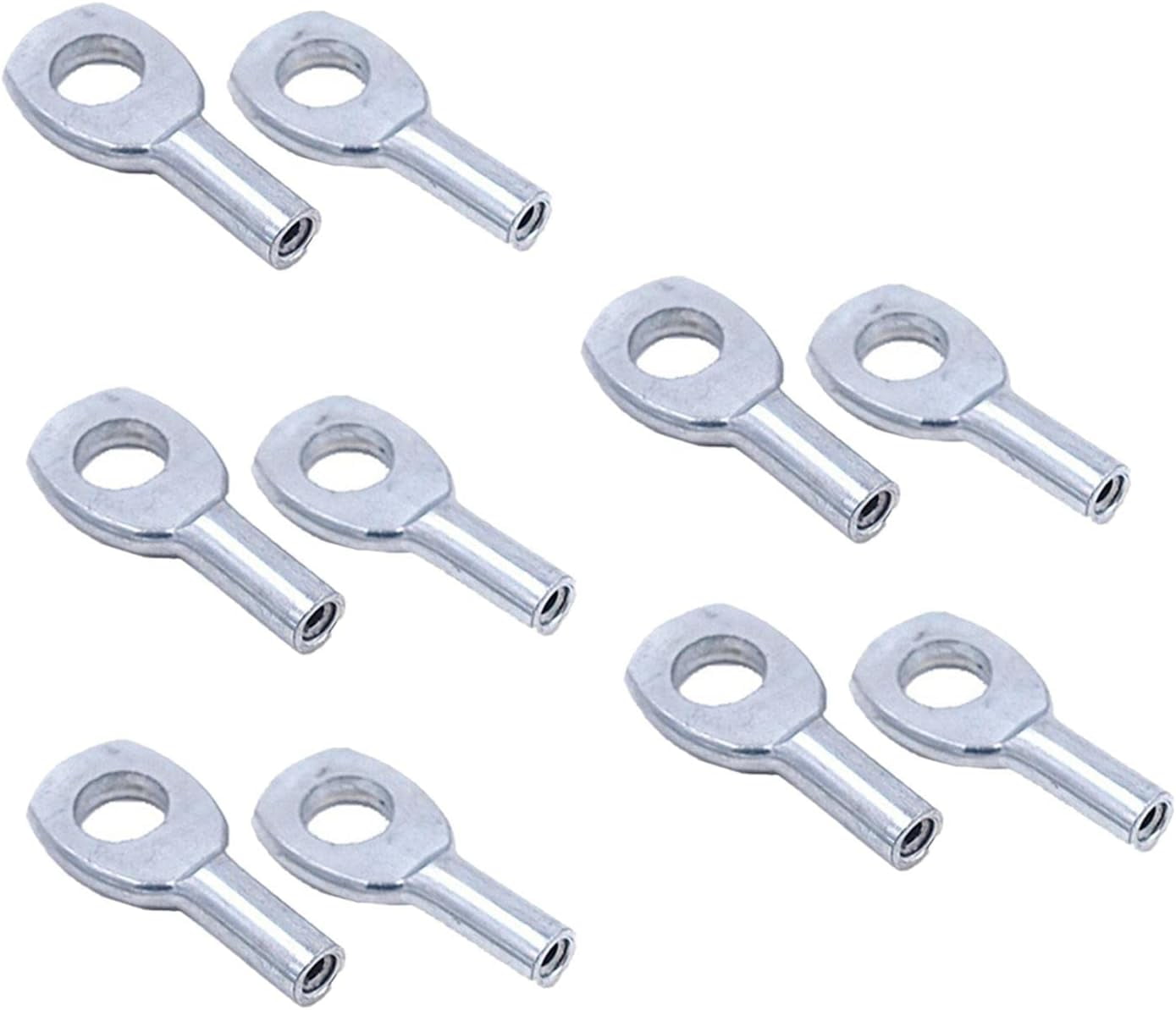 Yoqb 10 Pieces Steel Wire Rope Eyelets Gym Machine Cable Replacement ...