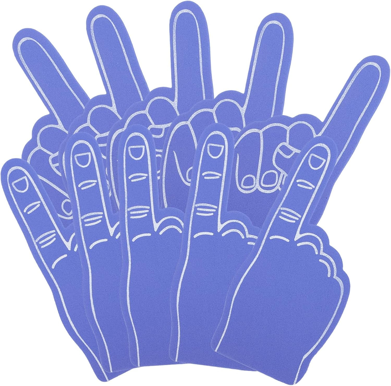 Yoqb 12pcs Foam Mini Fingers Cheering Prop Cheering Finger Cheer ...