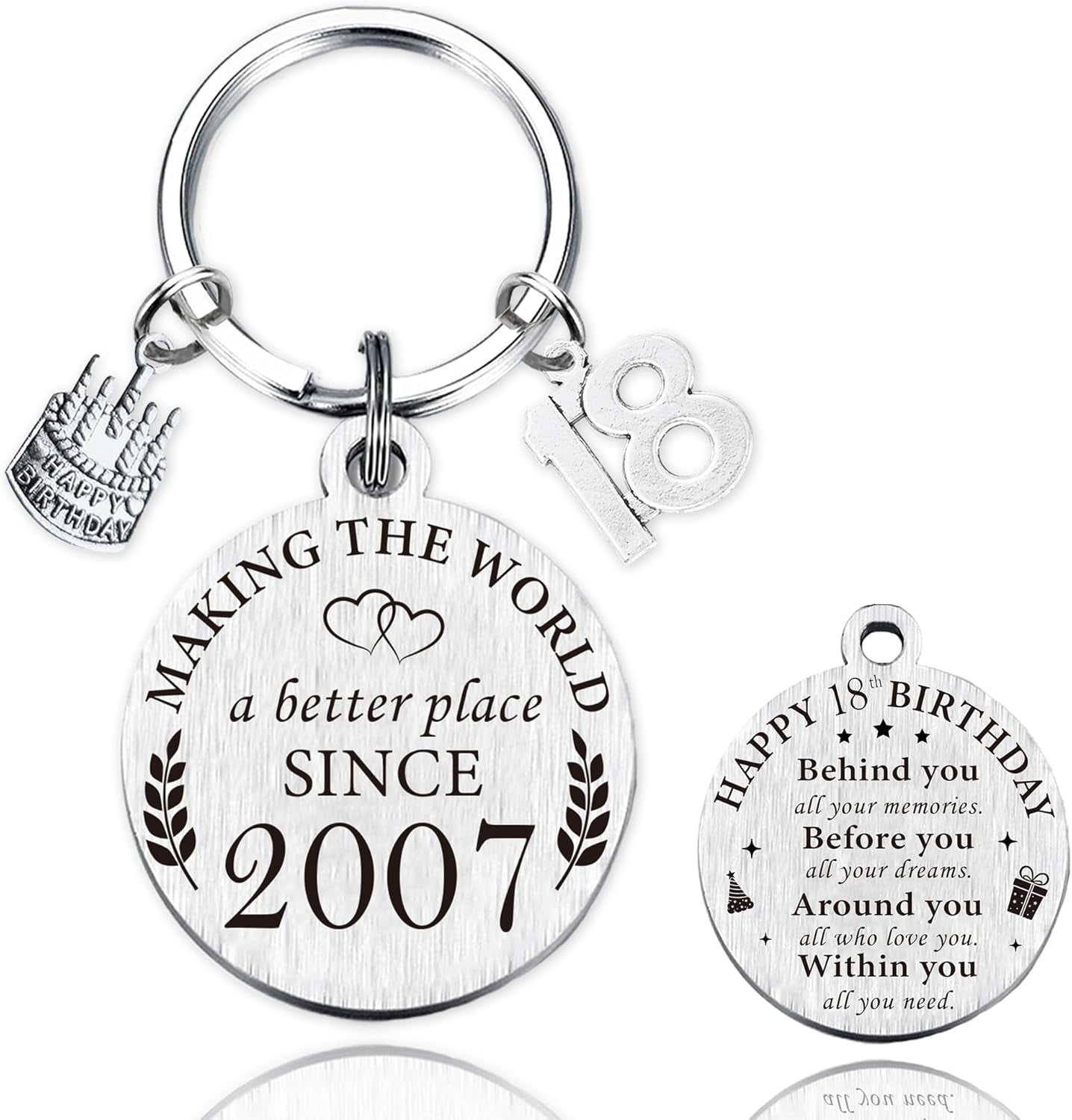 Yoqb 16th 18th 50th 60th Birthday Gift Keychain - Inspirational ...