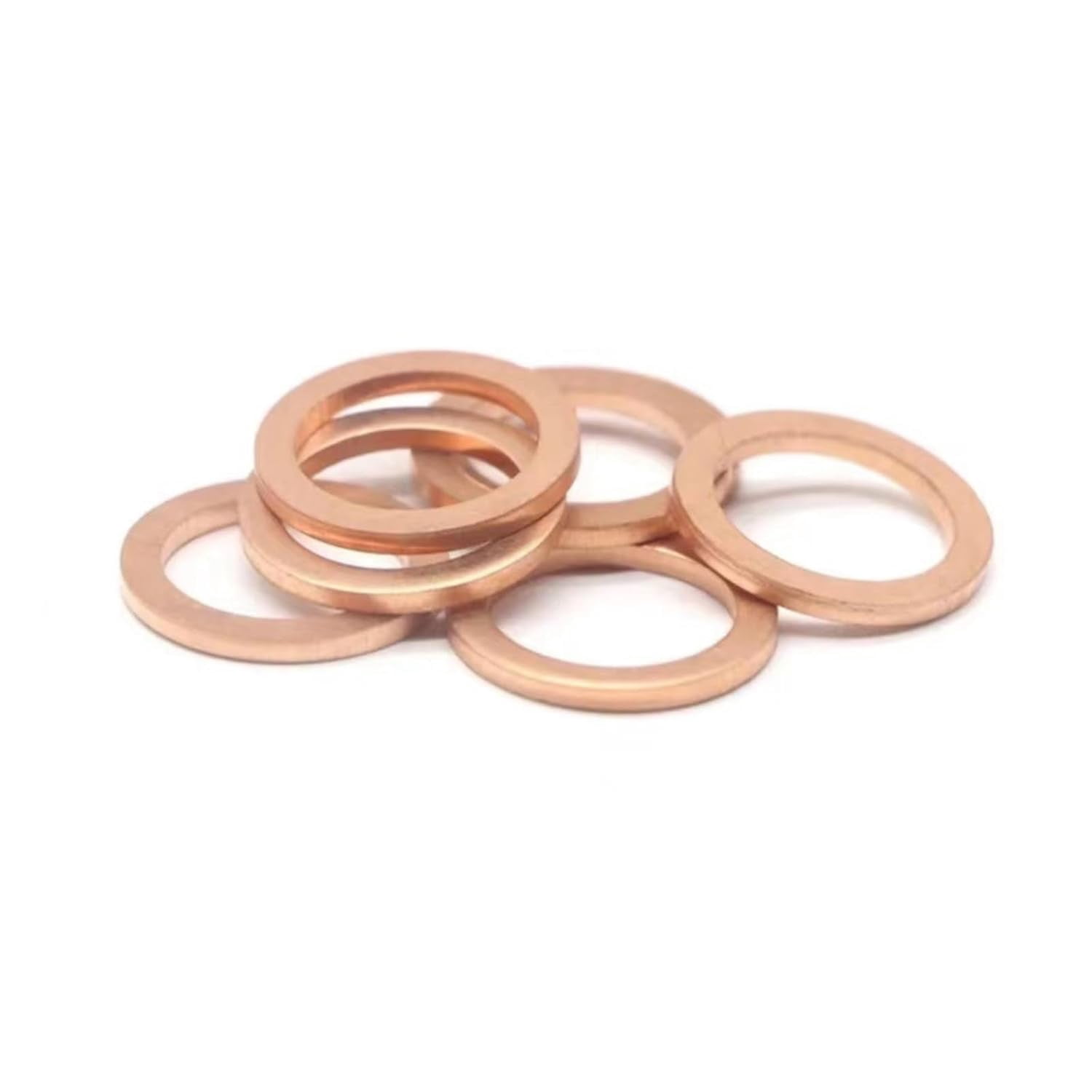 Yoqb 24 Pack Copper Crush 36x42x2mm Solid Copper Crush Washer Flat Ring ...
