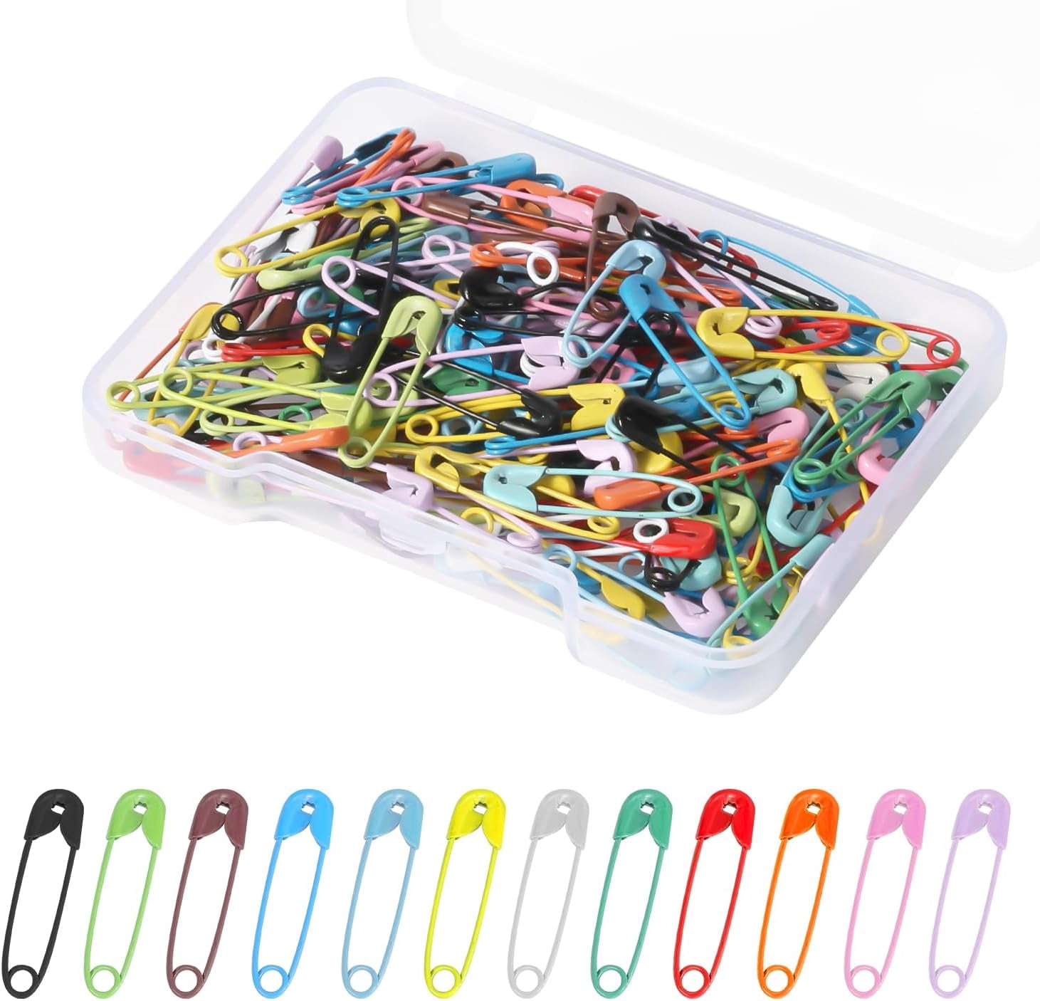 Yoqb 250pcs Safety Pins Small, 0.75in / 19mm Mini Safety Pins for ...