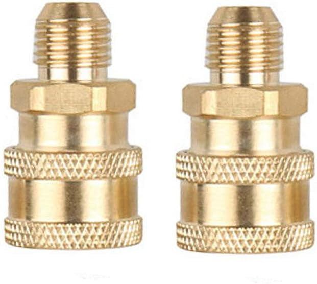 Yoqb 2Pcs Pressure Washer Coupler, Brass Quick Connect Plug NPT Fitting ...