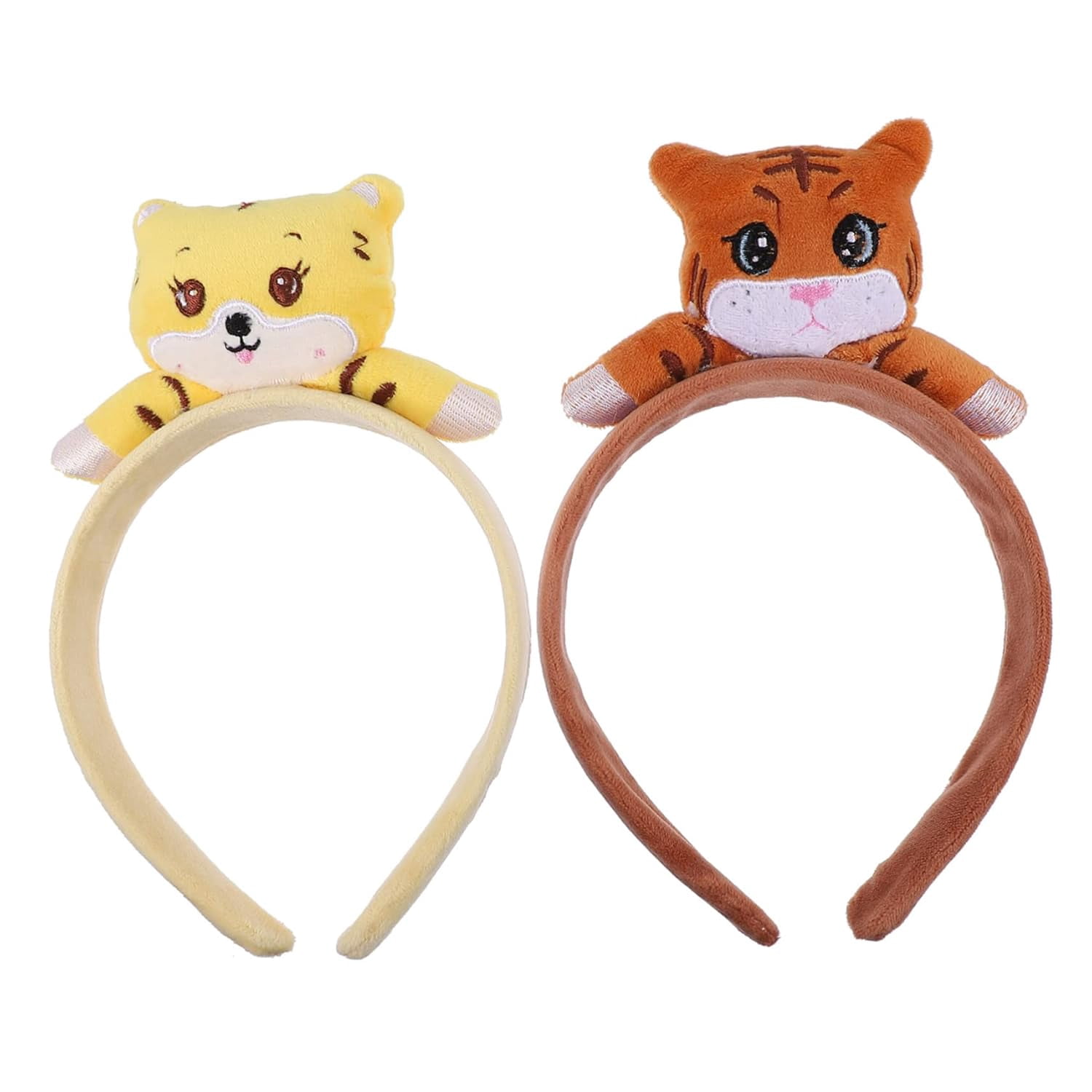 Yoqb 2Pcs Tiger Ear Hair Hoops for Cute Decorative Headbands for ...