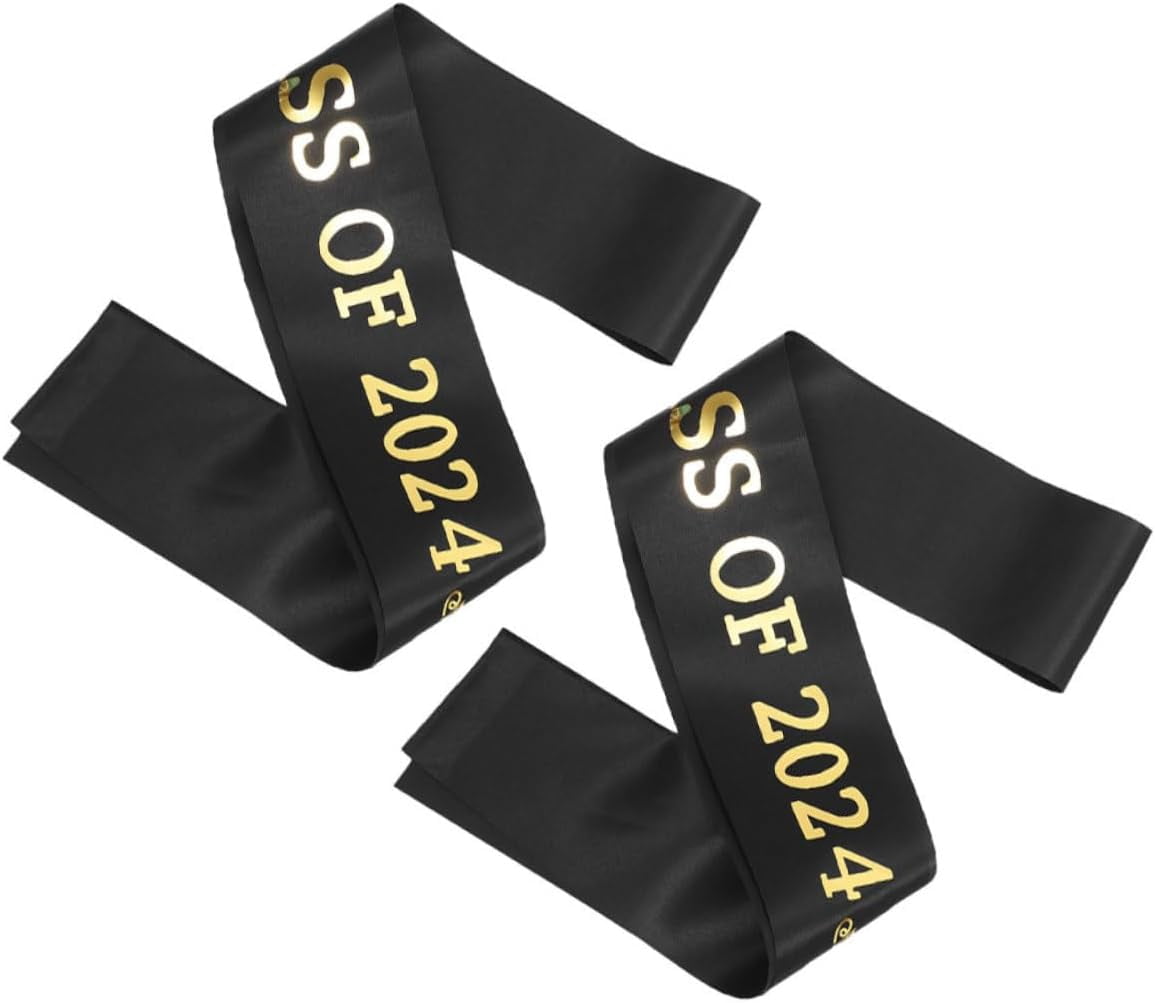 Yoqb 2pcs 'I Graduate' Satin Sash for Class of 2024 Graduation Senior ...