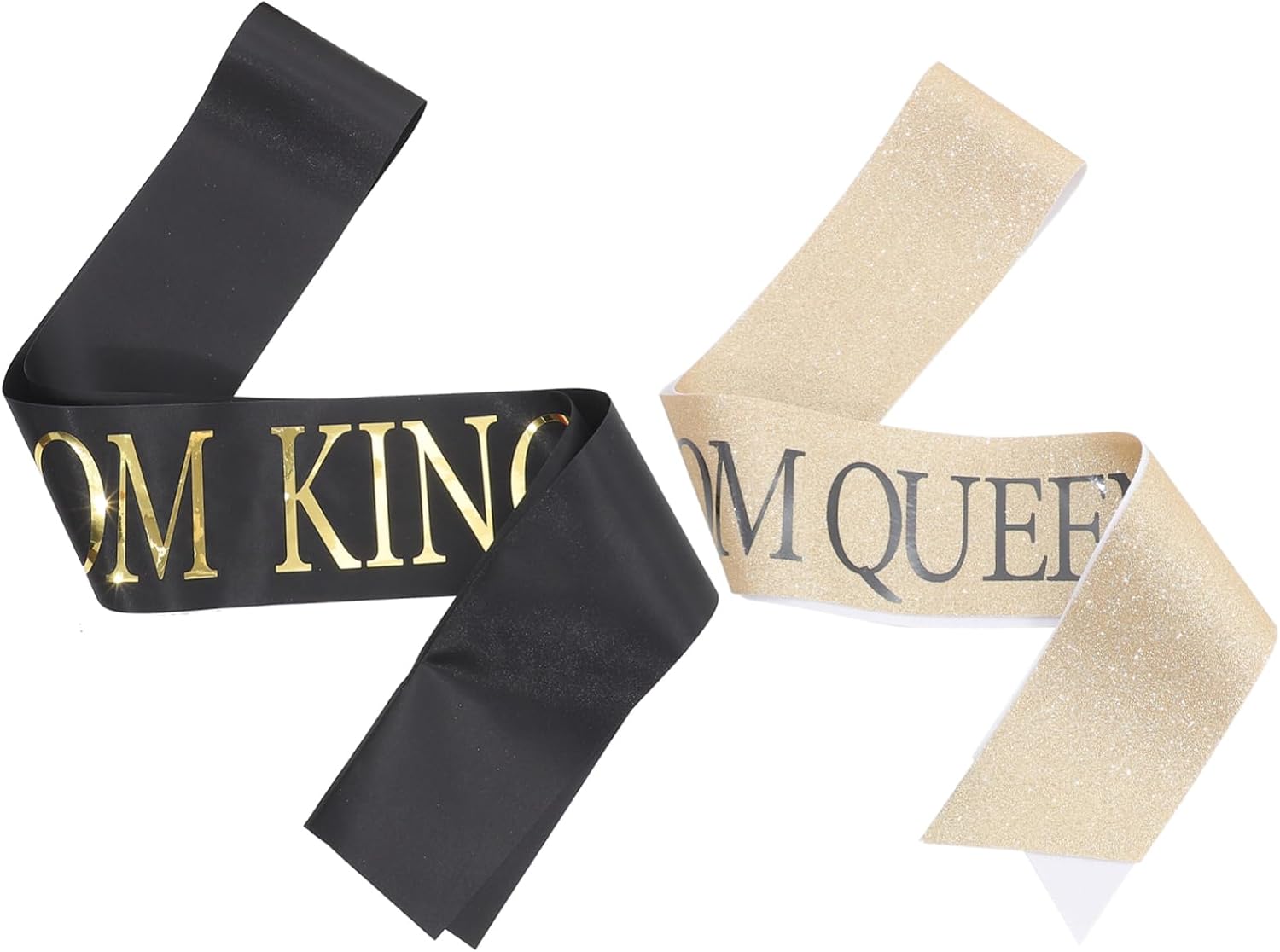 Yoqb 2pcs Prom King and Prom Queen Sashes Graduation Party Crowns Set ...