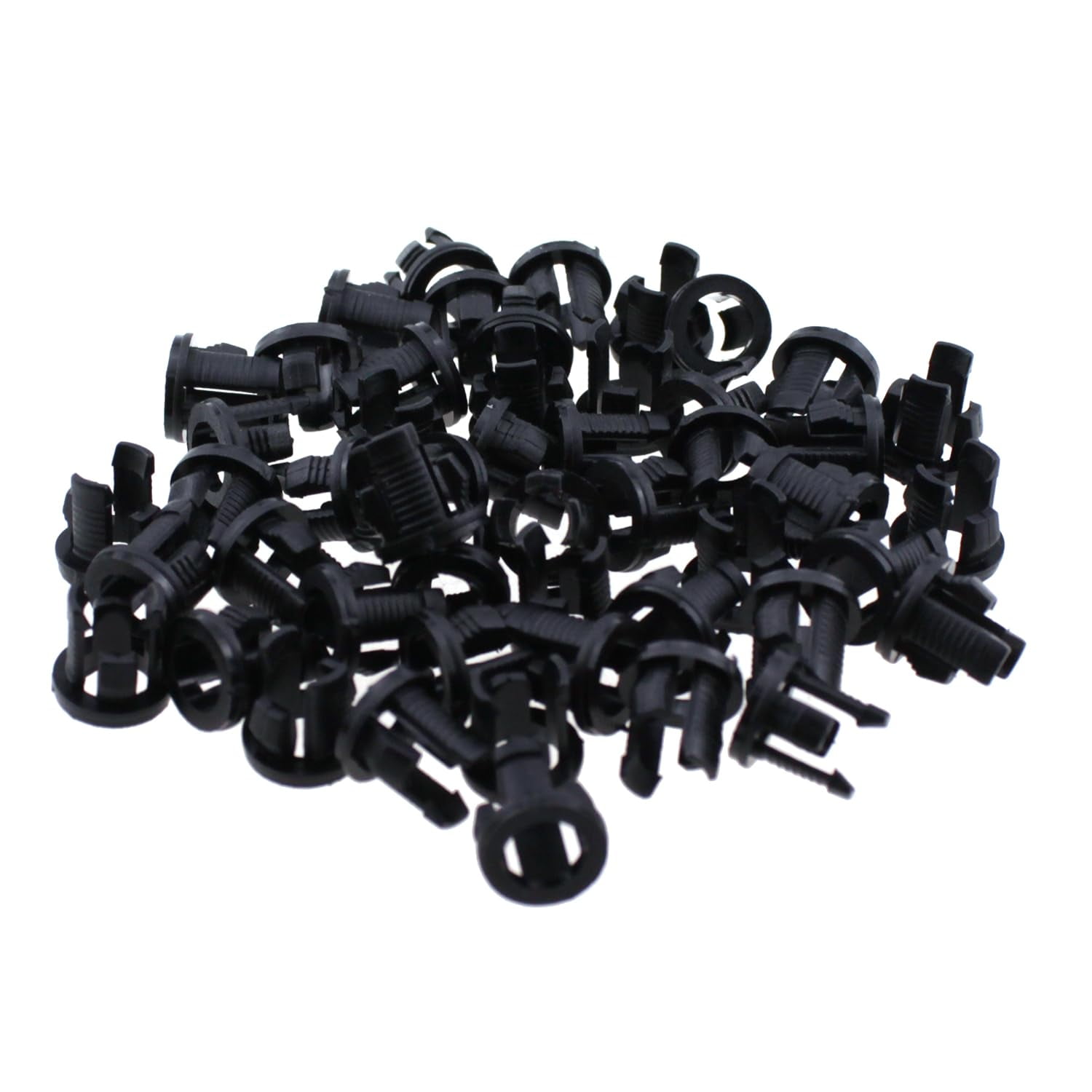 Yoqb 50PCS 3mm Plastic Lampholders LED Bulb Diode Holders Black ...