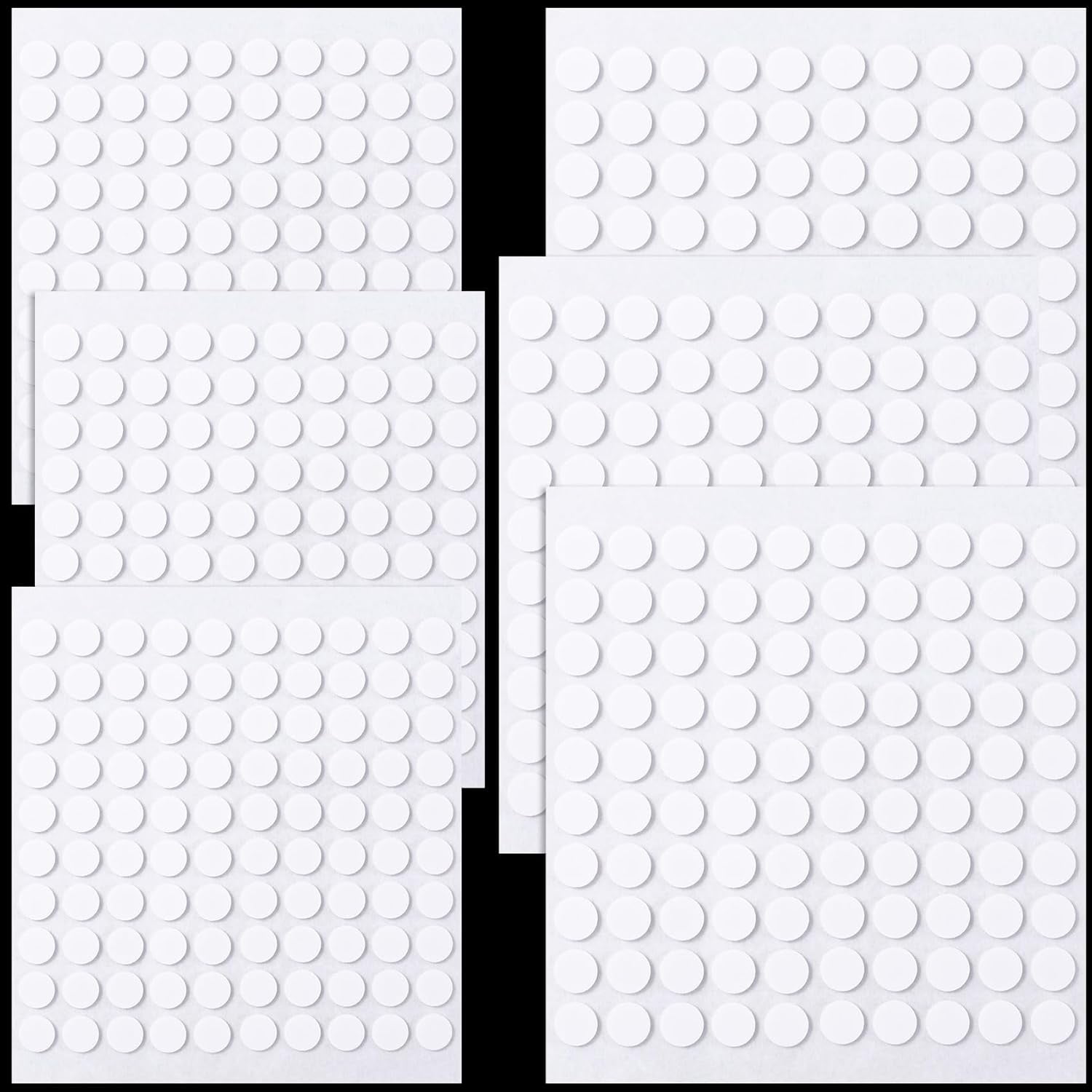 Yoqb 6 Sheets Foam Adhesive Dots, 600pcs Double-Sided Self Adhesive ...