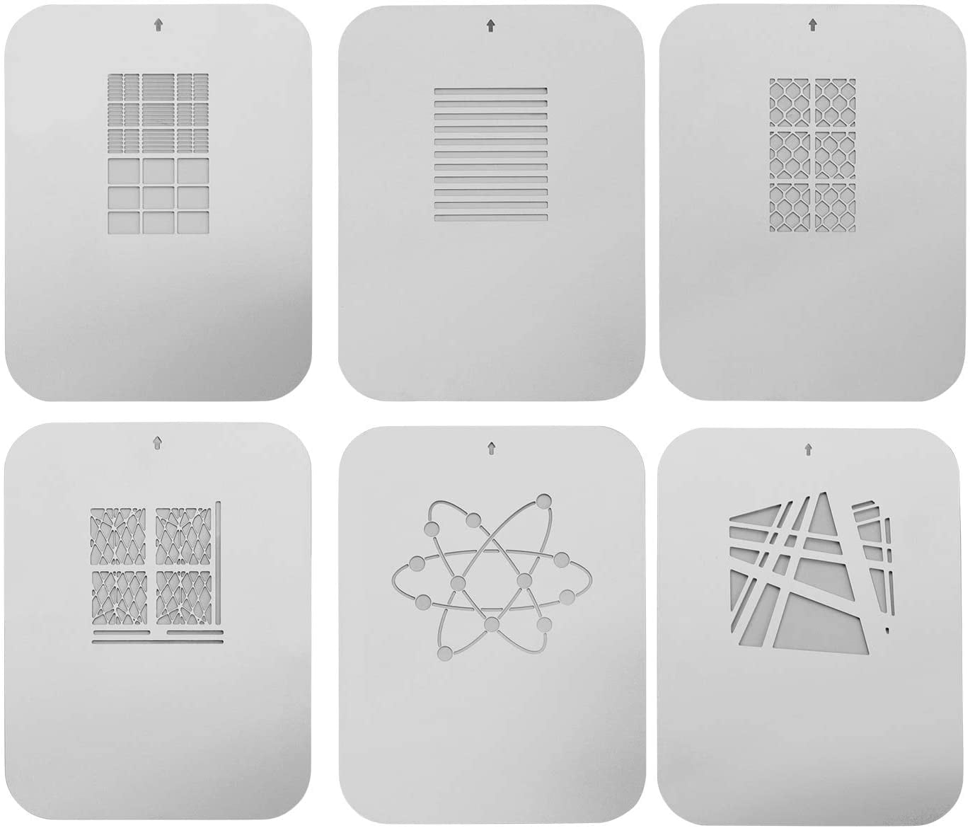 Yoqb 6pcs Gobos Graphics Cards Metal Plates with Hollow Patterns for ...