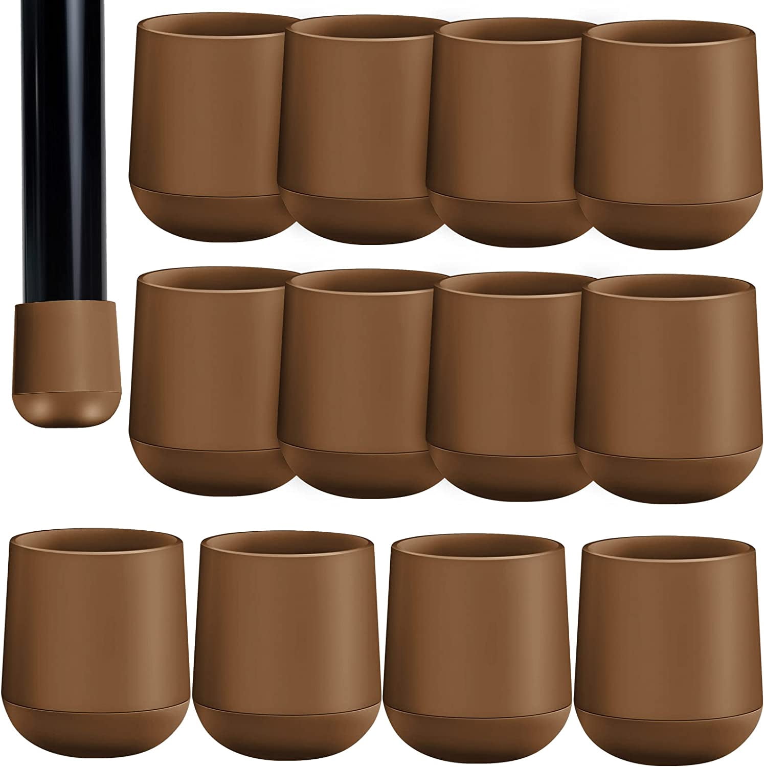 Yoqb 7/8 Inch Folding Chair Leg Caps Heavy-Duty Plastic Chair End Caps ...