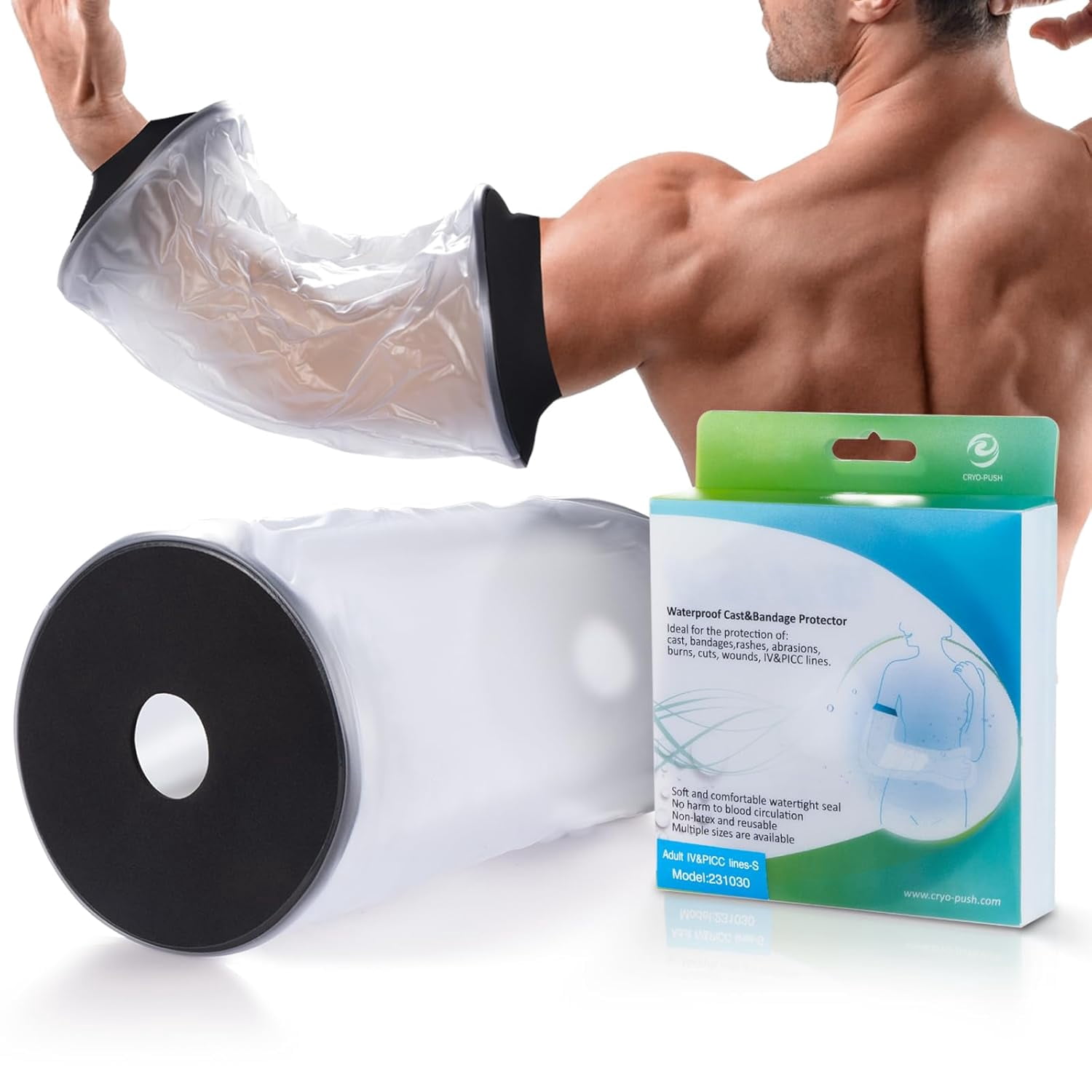 Yoqb Cast Cover for Shower - Plus Size for Elbow Knee - Reusable ...