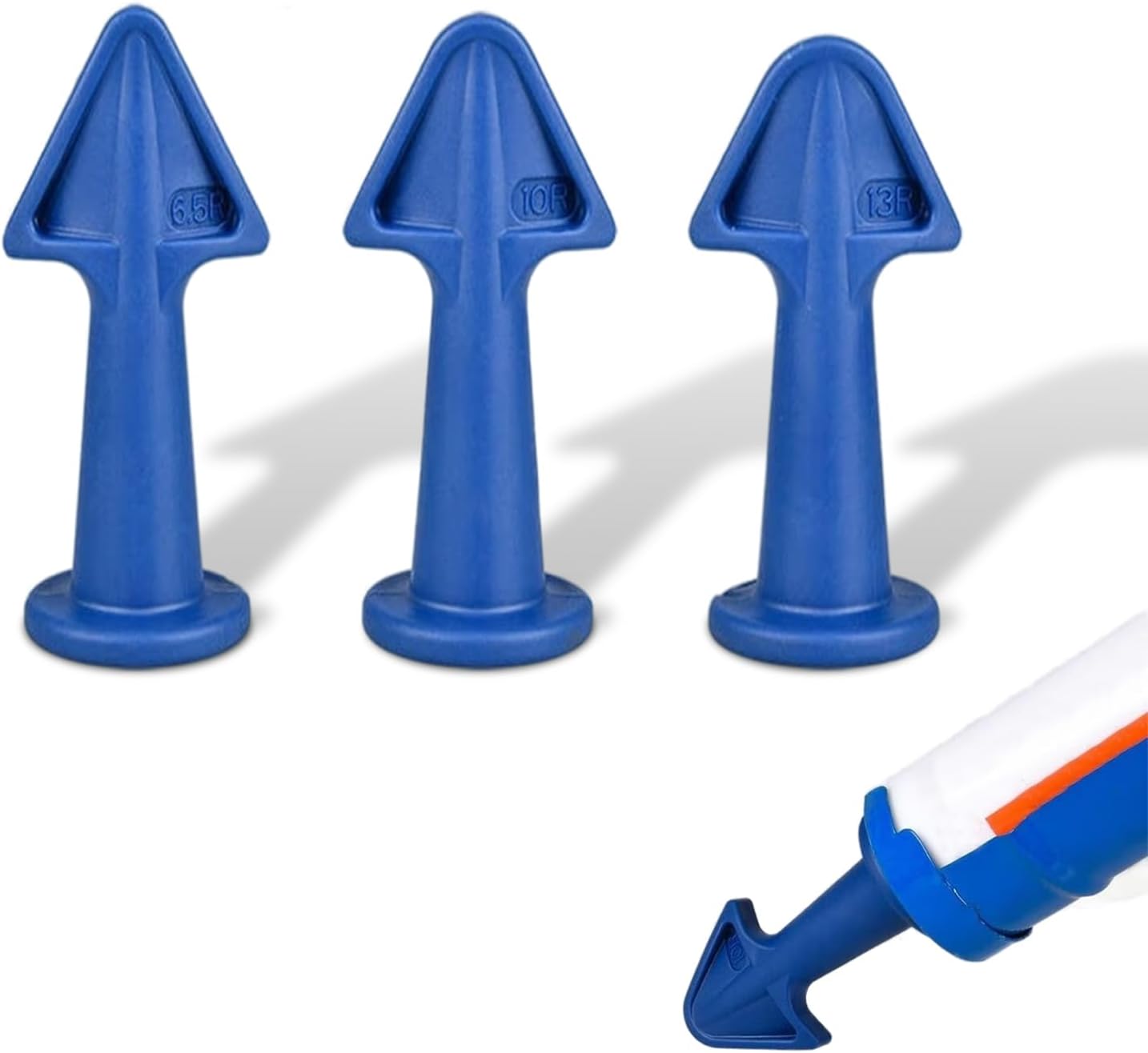 Yoqb Caulk Tip Tool Caulking Tips Set with Nozzle Adapter Silicone ...