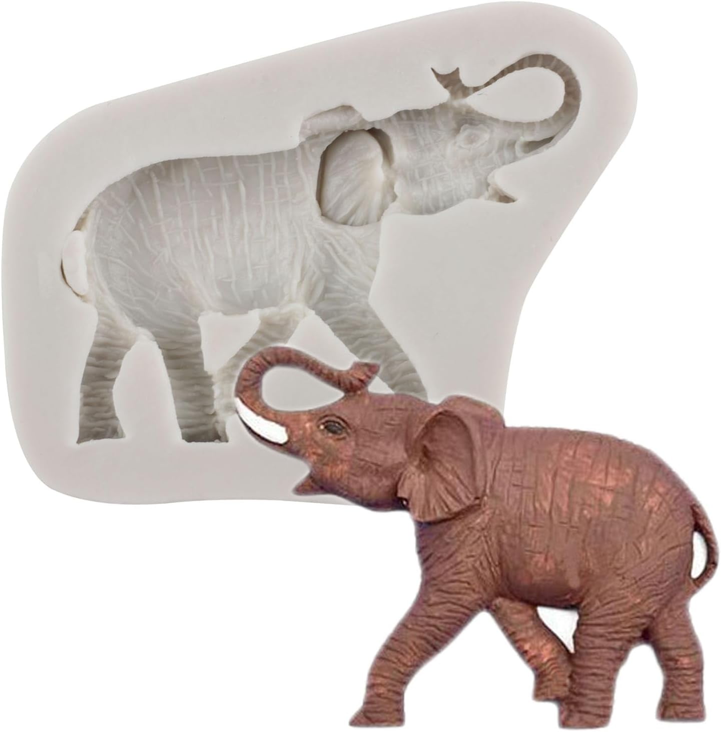 Yoqb Elephant Silicone Mold Elephant Fondant Chocolate Candy Molds For ...